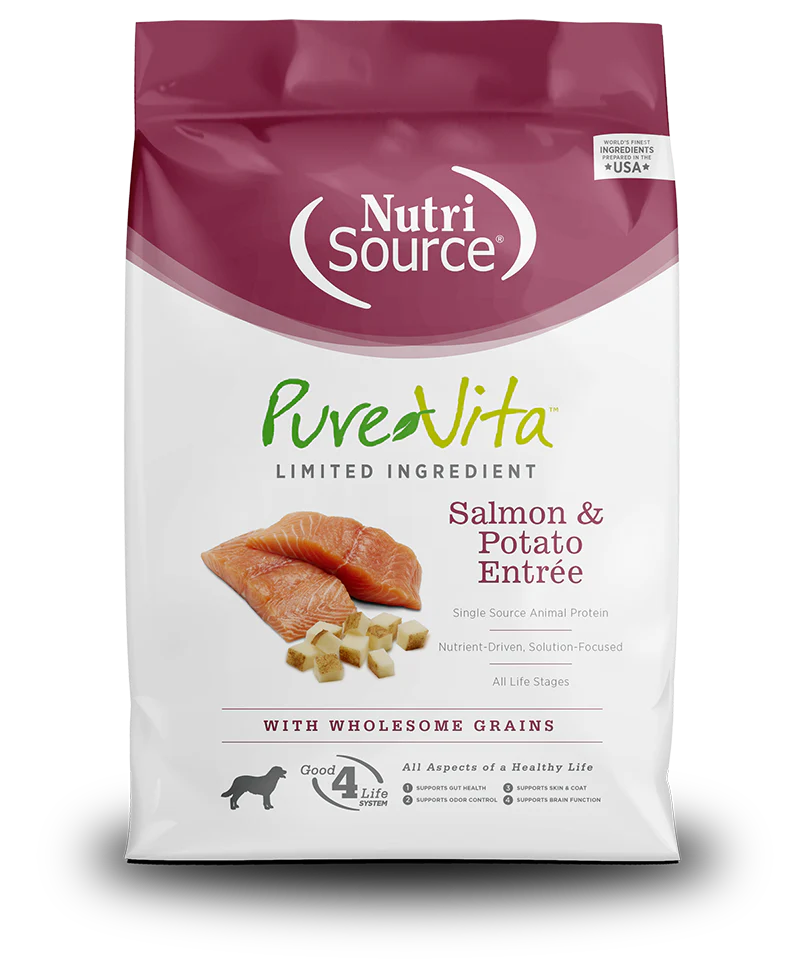 NutriSource® PureVita™ Limited Ingredient Salmon & Potato Entrée Dog ...