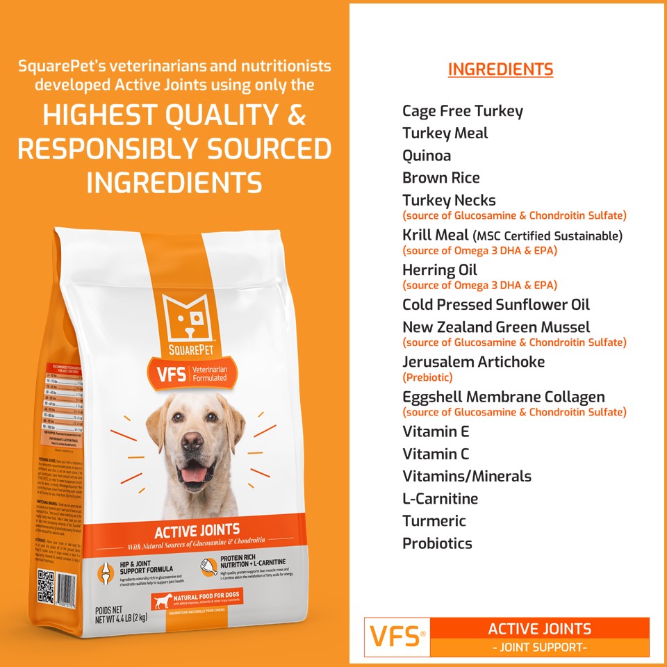 SquarePet® VFS Active Joints Dog Food - Sarasota, FL - Pet Supply ...